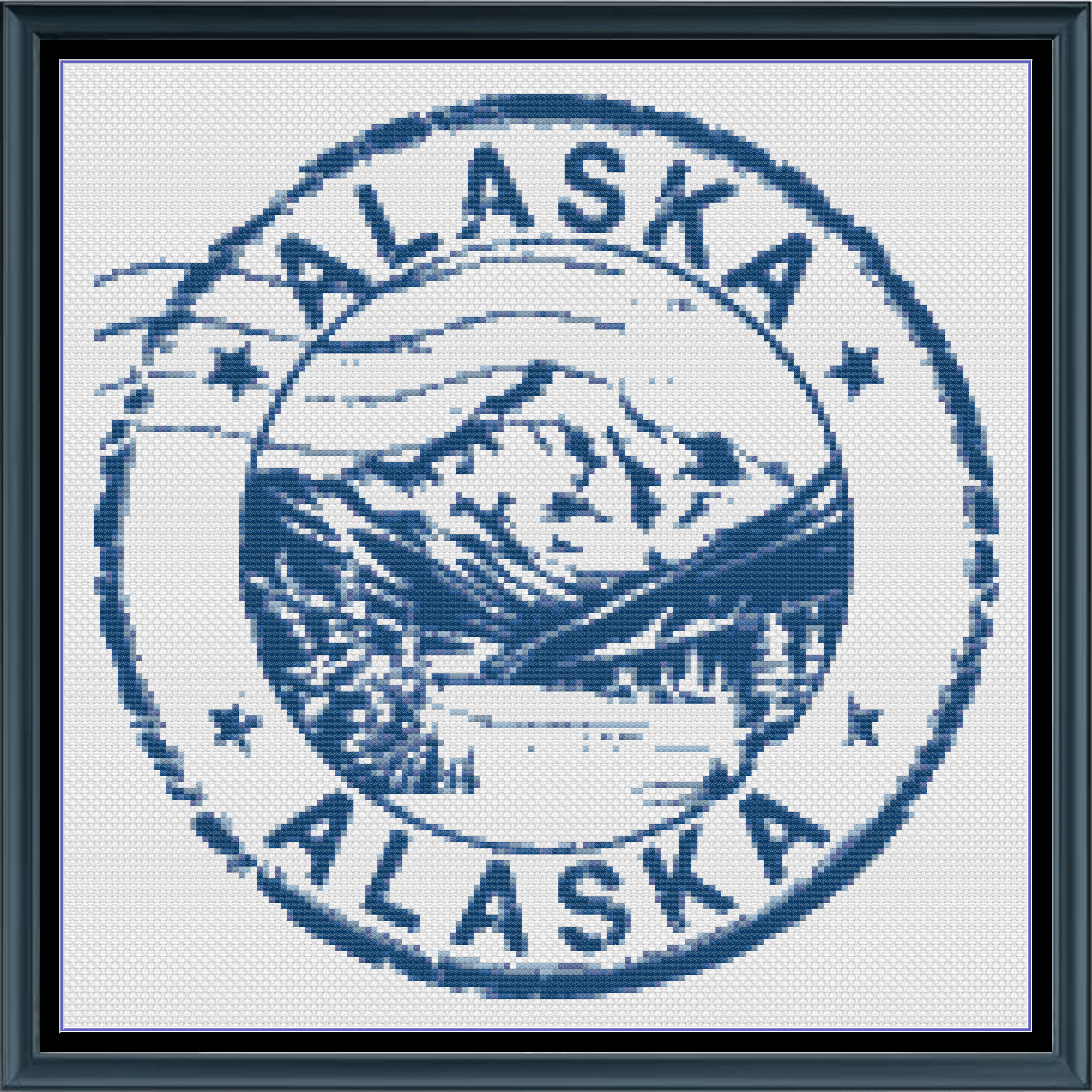 Alaska US State Counted Cross Stitch Pattern | Instant Download PDF ...