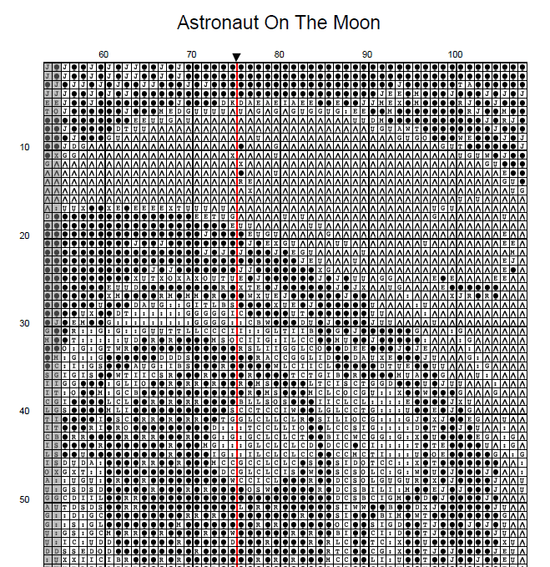 Astronaut Moon Counted Cross Stitch Pattern | Instant PDF Download ...