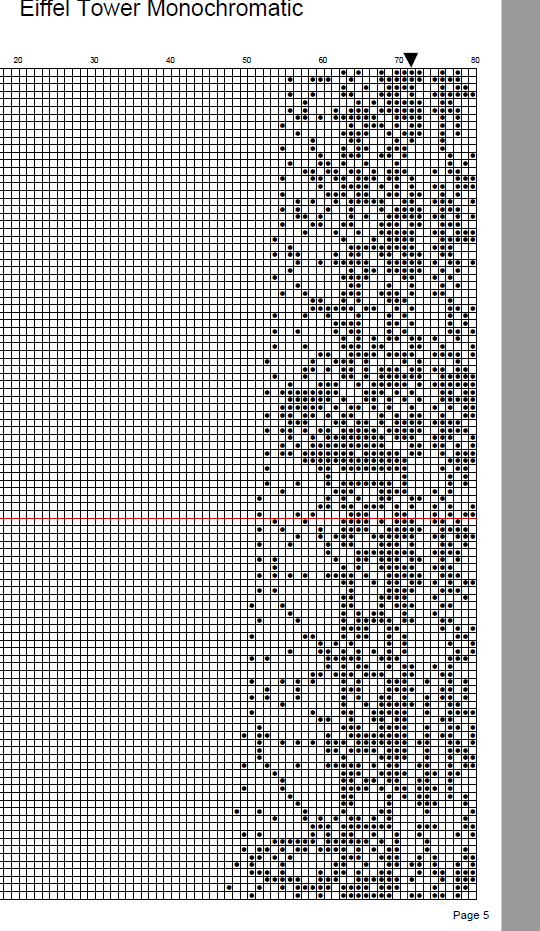 Eiffel Tower Counted Cross Stitch Pattern | Paris Cross Stitch Pattern ...