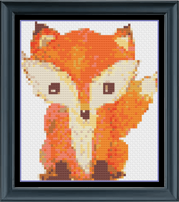 Mini Fox Counted Cross Stitch Pattern PDF Download - Stitching Jules Design