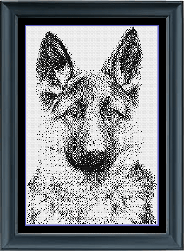 German Sheperd Dog Cross Stitch Pattern | Dog Cross Stitch Pattern | B ...
