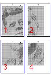 JFK President American History Kennedy Cross Stitch Embroidery Needlep ...