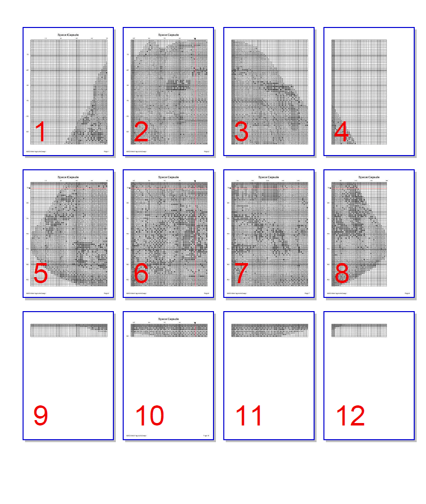 NASA Space Capsule Cross Stitch Pattern | Astronaut Cross Stitch Patte ...