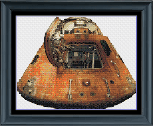 NASA Space Capsule Cross Stitch Pattern | Astronaut Cross Stitch Patte ...