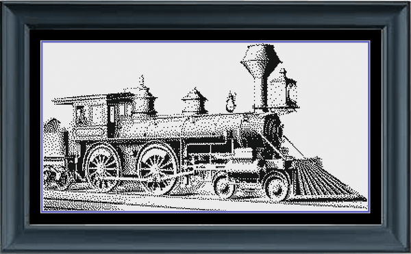 Railroad Train Counted Cross Stitch Pattern PDF Digital Download ...