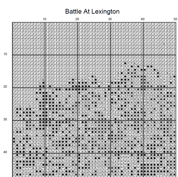 Revolutionary War Battle At Lexington American History Cross Stitch Pa ...