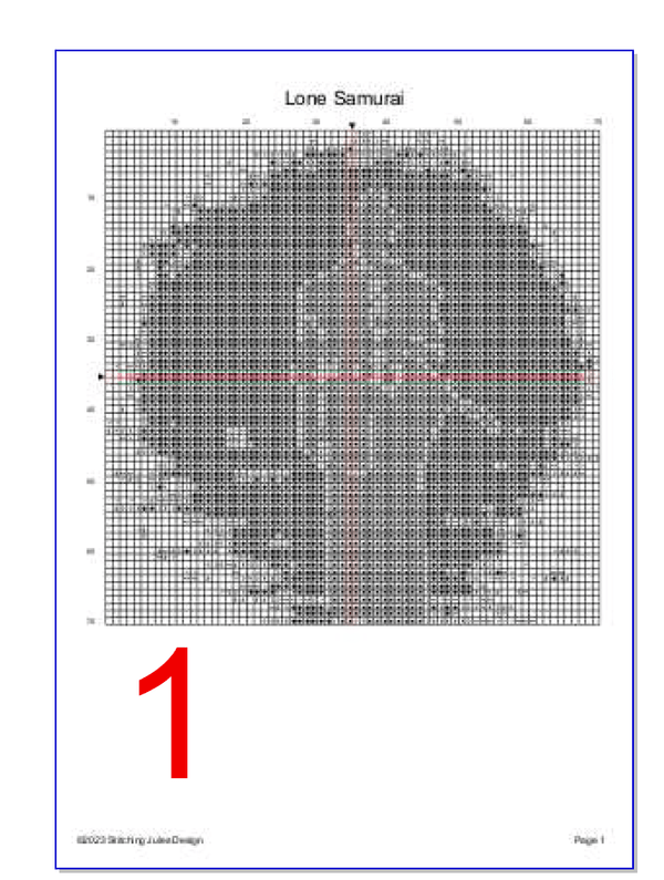 Samurai Cross Stitch Pattern | Japanese Cross Stitch | Asian Cross Sti ...