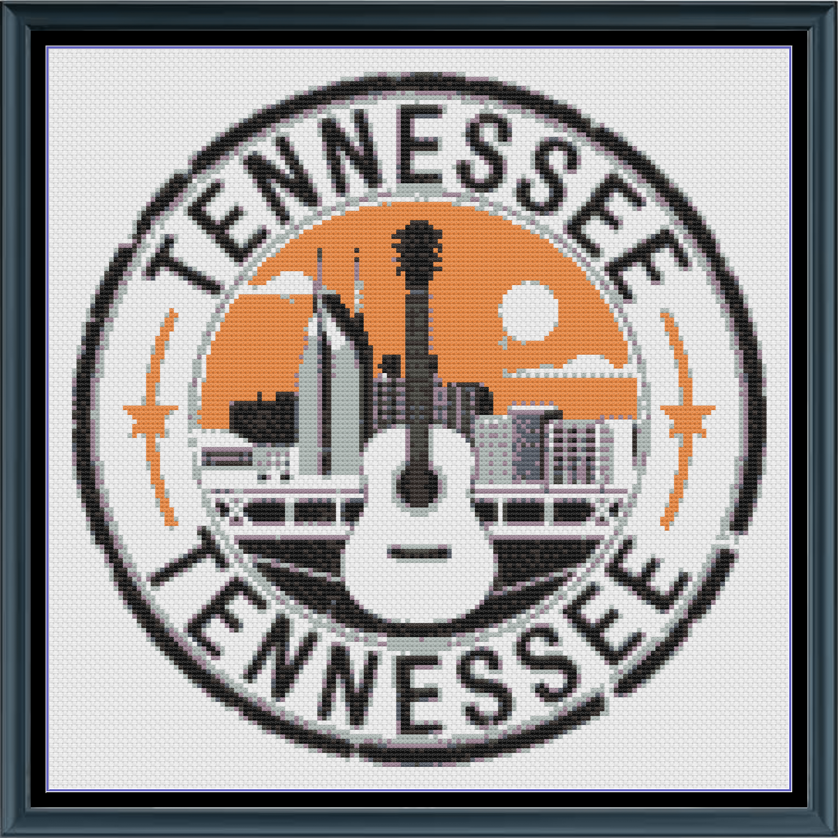 Tennessee Nashville US State Counted Cross Stitch Pattern | Digital Do ...