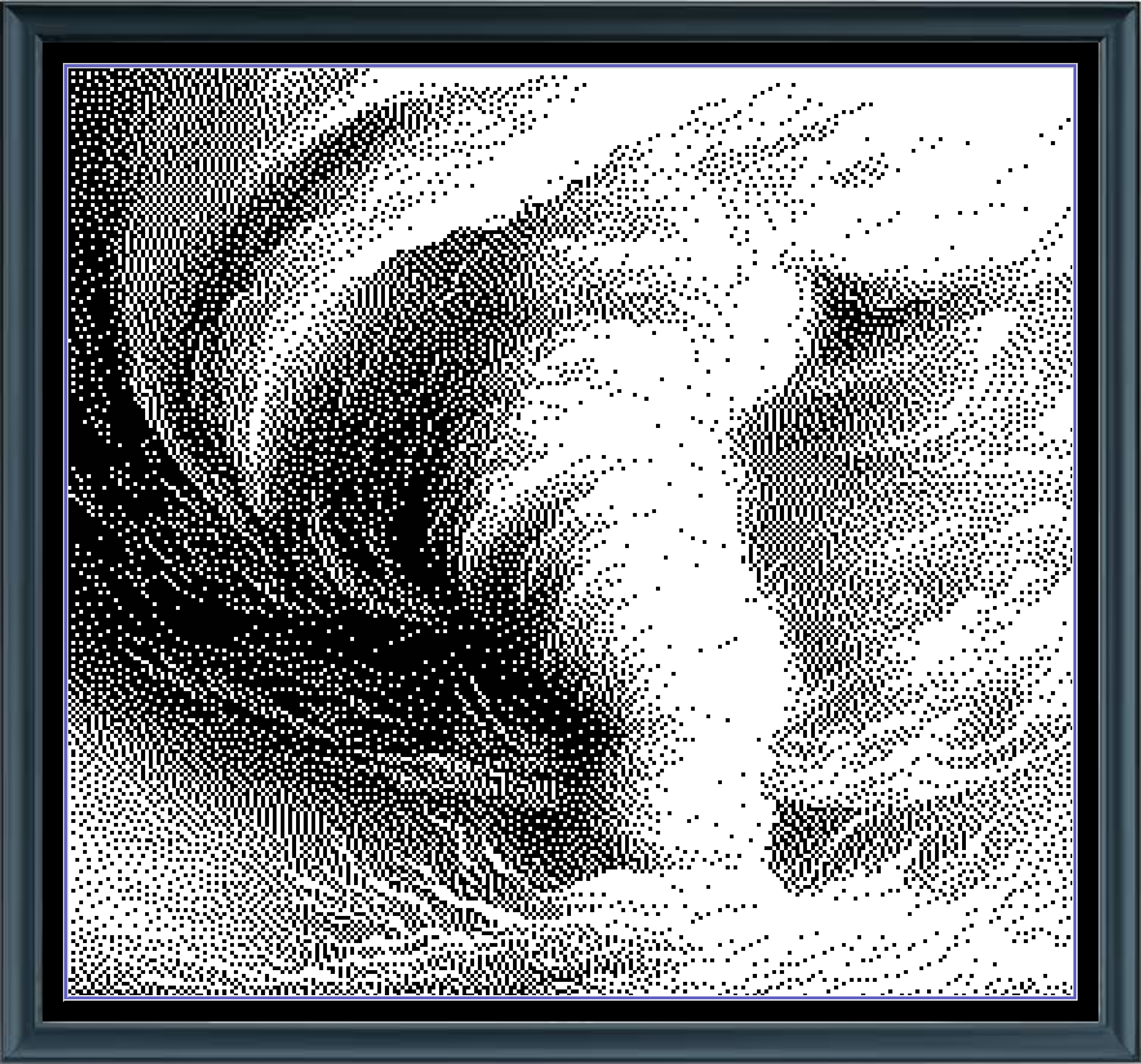 Tornado Storm Chaser Monochrome Blackwork Counted Cross Stitch Pattern ...