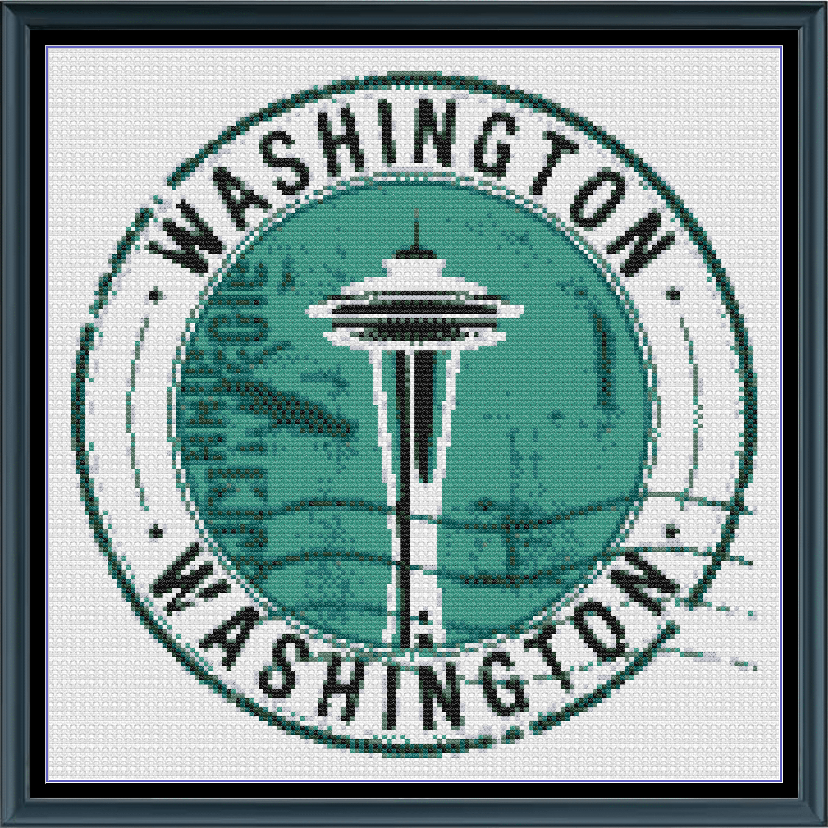 Washington State Seattle US America Counted Cross Stitch Pattern | Ins ...