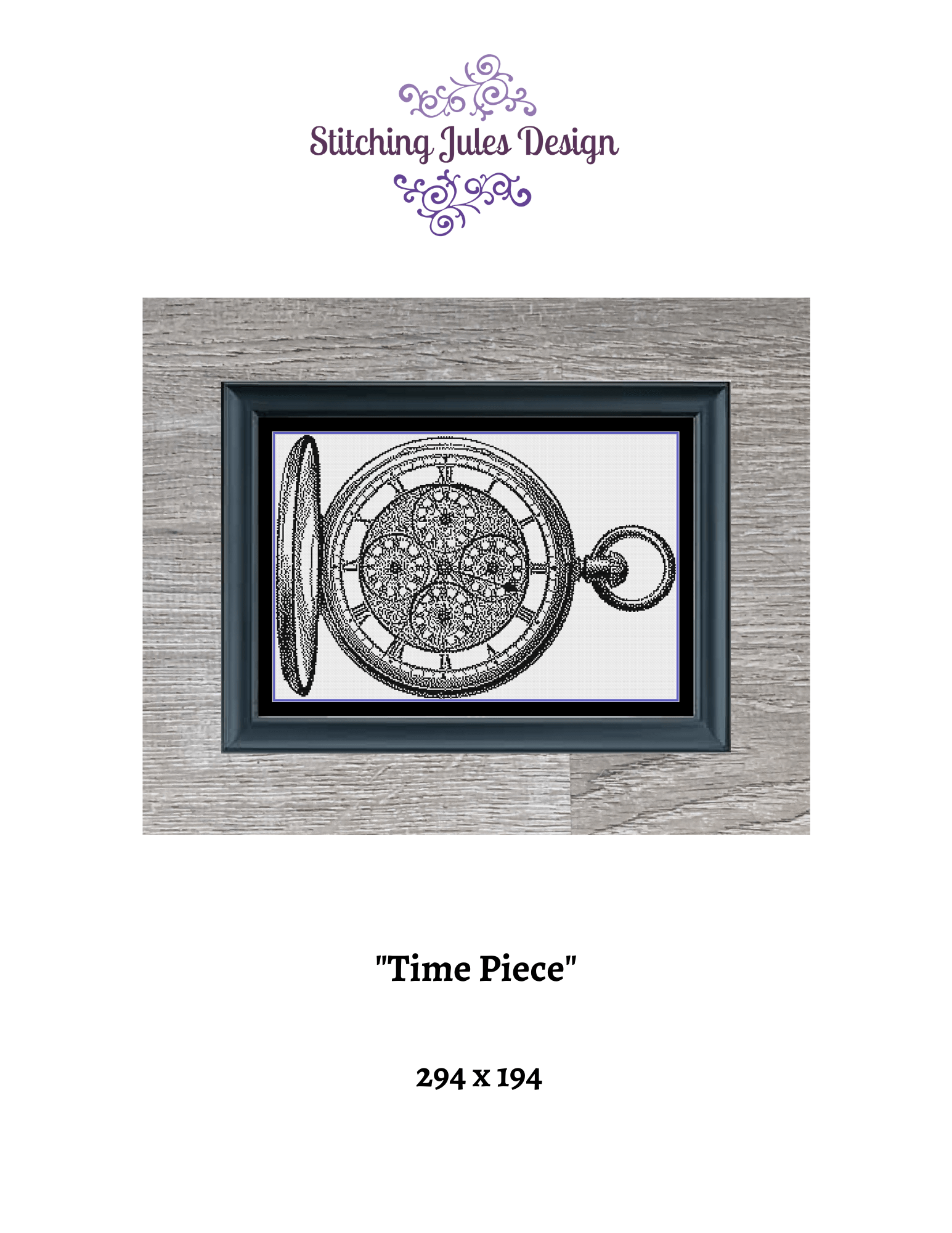 Watch Counted Cross Stitch Pattern | Clock Cross Stitch Pattern | Inst ...